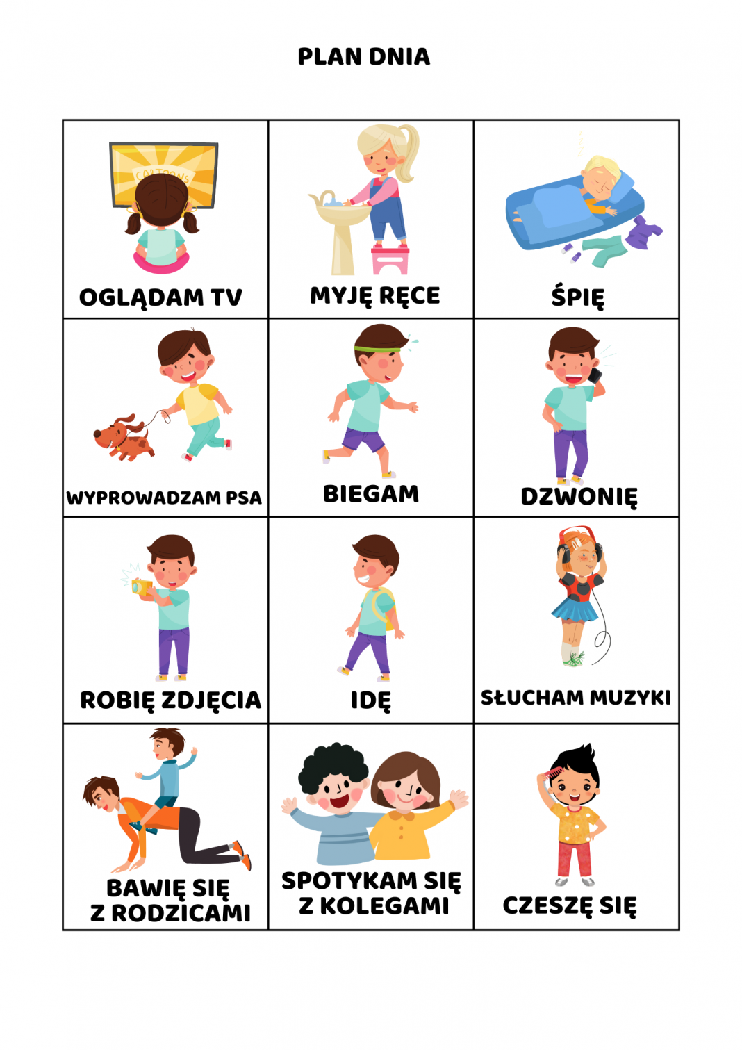 Piktogramy dla dzieci. Ściągnij najładniejsze piktogramy do druku ...