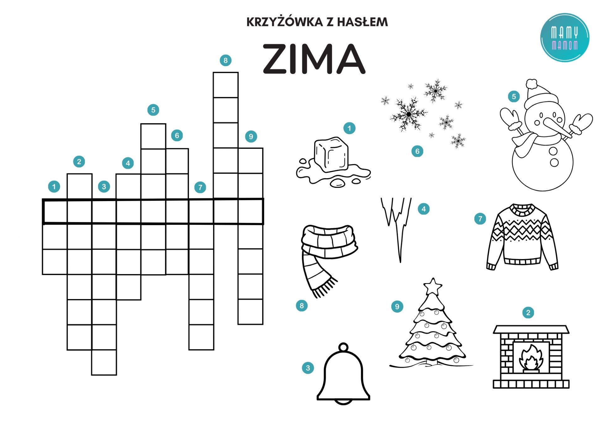 Krzyżówki dla dzieci – wydrukuj za darmo! - Mamy-mamom.pl