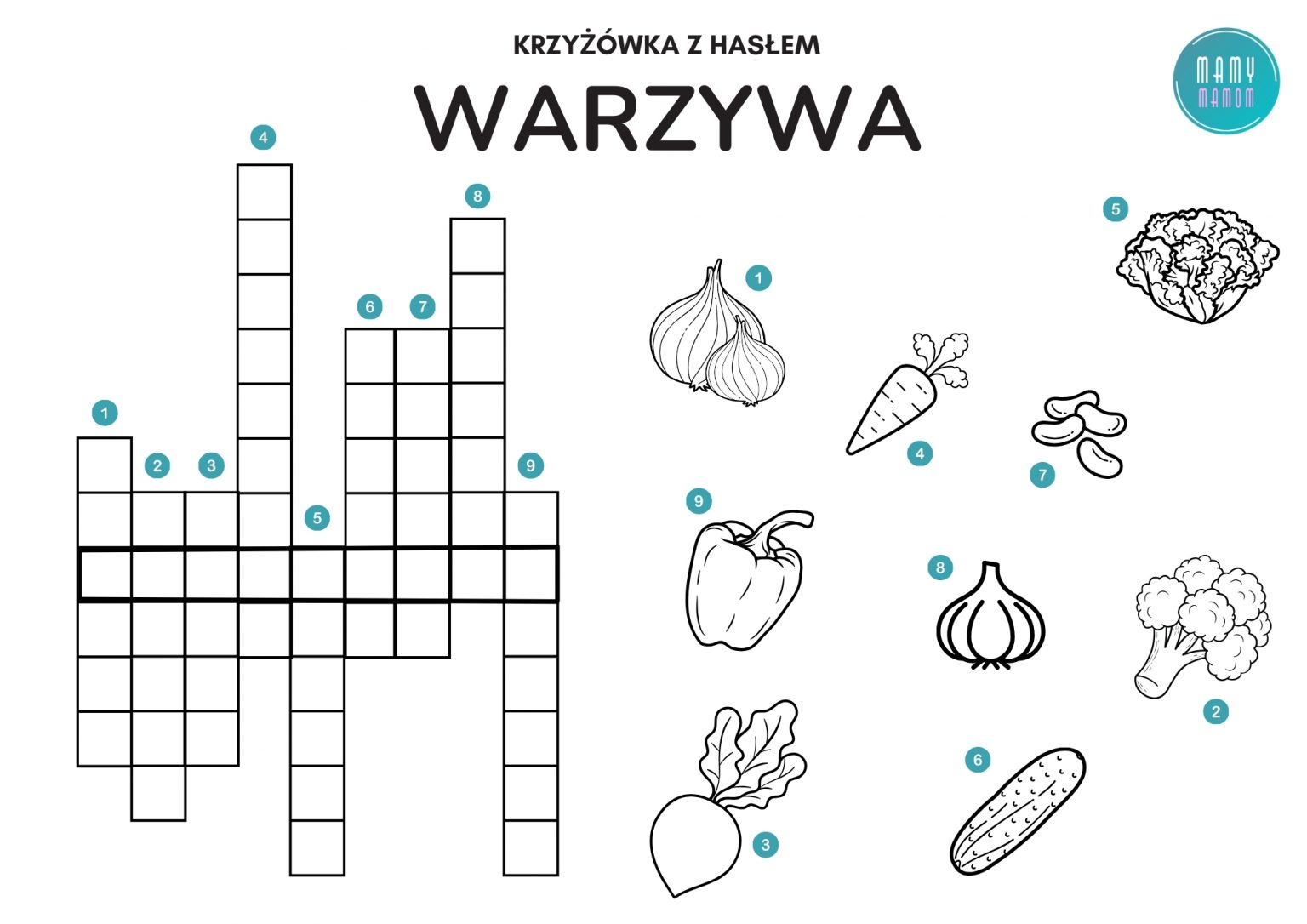 Krzyżówki dla dzieci – wydrukuj za darmo! - Mamy-mamom.pl